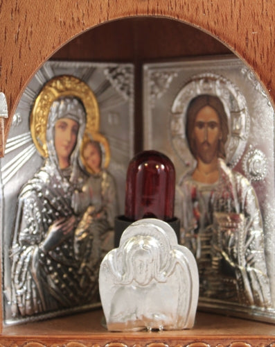 Corner Home Iconostasis - Lighted Icon – The Greek Soul